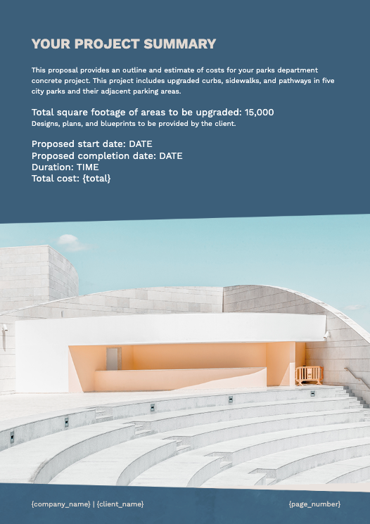 Concrete Proposal Template | Proposify